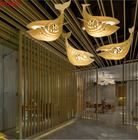 Wooden Fish Ceiling Fixtures Dinging Room Restaurant Pendant Light ...