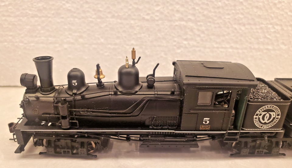 Ho Scale Bachmann 80-Tom Three Truck Shay Steam Loco Weyerhaeuser ...
