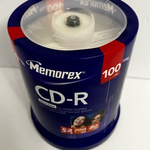 Memorex CD-R Digital Media 52X 700mb 80Min 100 Pack Brand New Factory ...