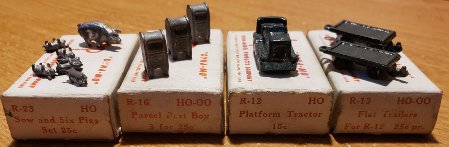 HO Scale; Dyna-Model Lot R-12 Tractor, R-13 Trailers, R-16 PO Box, R-23 ...