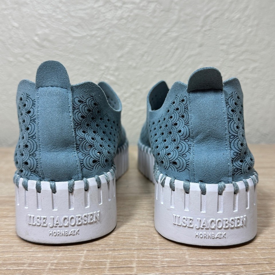 Ilse Jacobsen Tulip 139 Platform Shoes 39 Light Regatta Blue Laser Cut ...