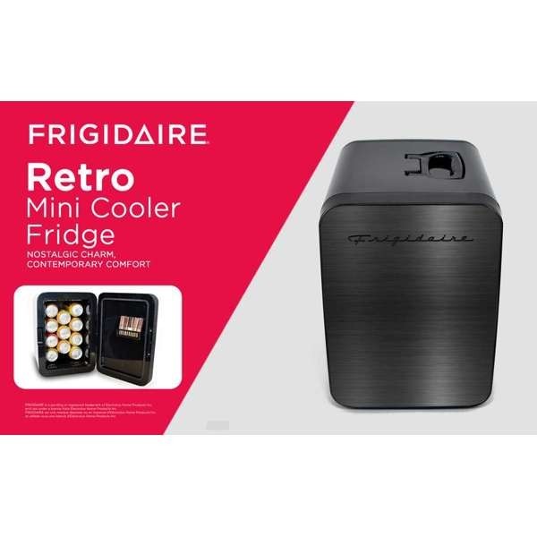 Frigidaire, 15 Can/10 Liter Mini Personal Fridge Cooler, Black ...