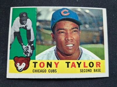 1960 Topps Baseball Card # 294 Tony Taylor - Chicago Cubs (VG/EX) | eBay