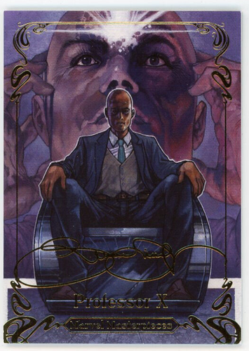 2018 Marvel Masterpieces GOLD FOIL SIGNATURE - Professor X #58 | eBay