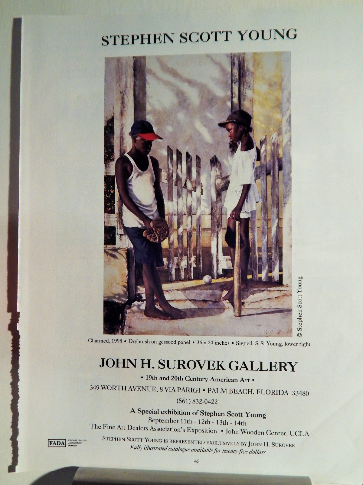 STEPHEN SCOTT YOUNG ART PIECE VTG ORIG 1998 ADVERTISEMENT | eBay