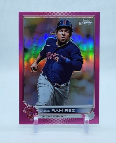 2022 Topps Chrome JOSE RAMIREZ Pink Refractor GUARDIANS #151 | eBay