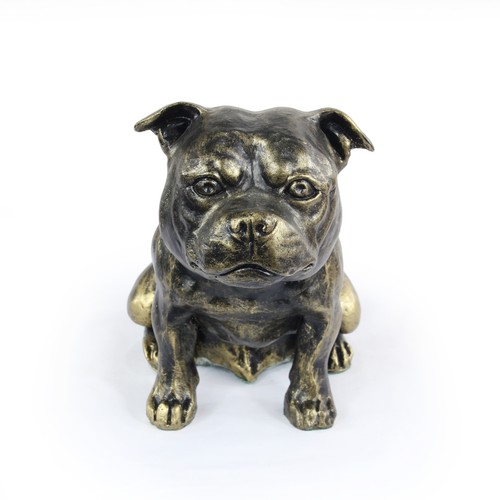 Staffordshire Bull Terrier Figurine Sitting Art-Dog | eBay