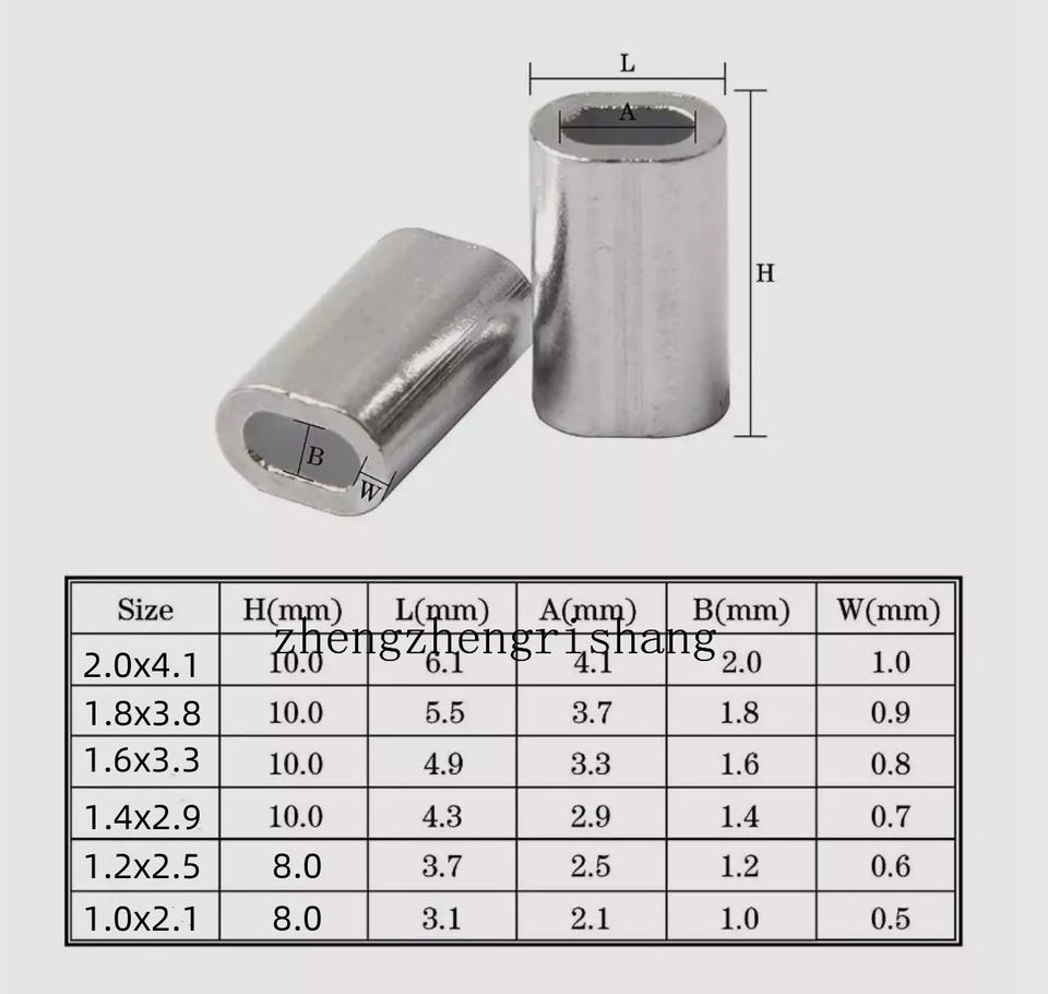 300Pcs Aluminum Single Barrel Crimp Sleeves Fishing Line Tube Connector ...