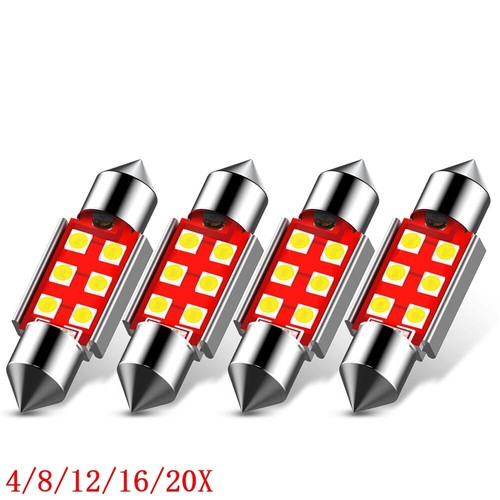 Auto LED License Plate Tag Light Bulb for 36MM 6418 Festoon Free Return ...