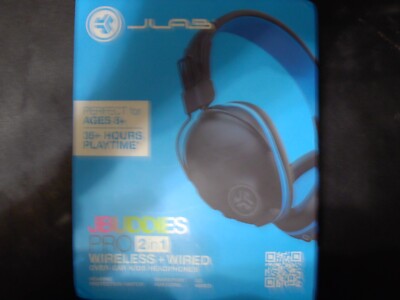 JLab JBuddies Pro Wireless + Wired Over-Ear Kids Headphones- Brand New ...