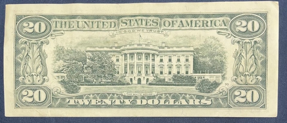 Rare 1995 Twenty Dollar Bill - $20 - Green Seal, Small Face, United ...