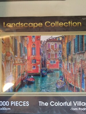1000 Piece Jigsaw puzzle the colorful village by Tom Podmore 75X50cm ...