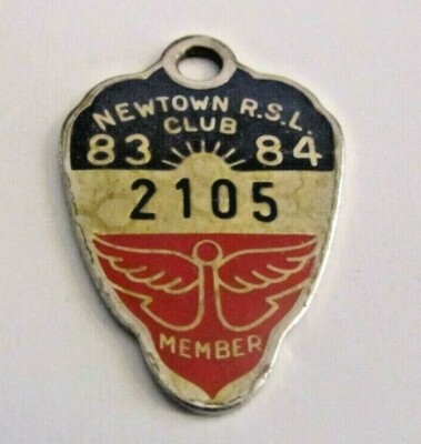 Newtown RSL Club Badge (1983) | eBay Australia