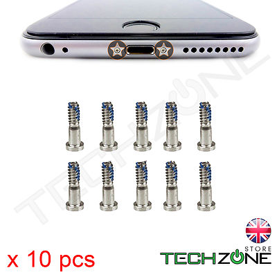 10 x Bottom Screw Pentalobe Silver Screws for Apple iPhone 6S & iPhone ...