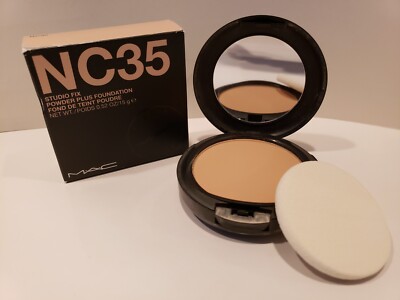 Mac ~ Studio Fix Powder Plus Foundation ~ NC35 ~ NIB | eBay