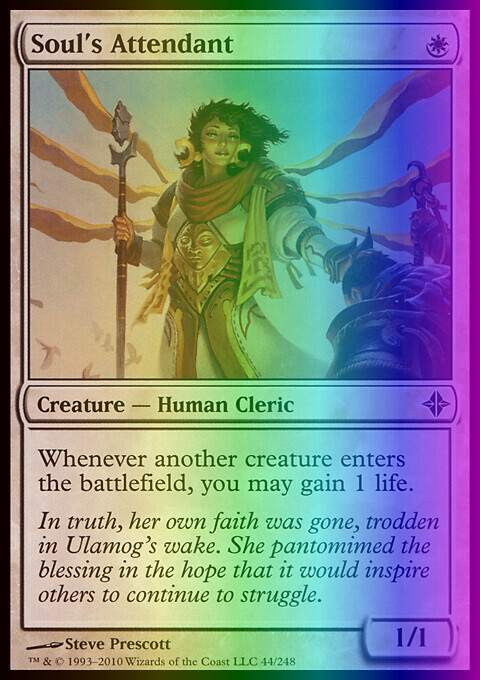 MTG Magic the Gathering Soul's Attendant (44/255) Rise of the Eldrazi ...