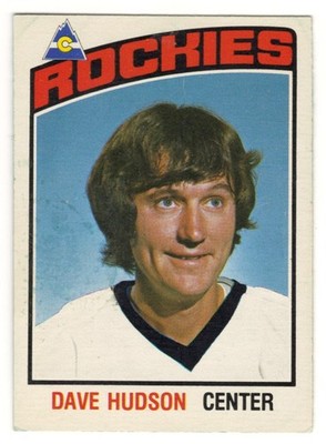 1976-77 O-PEE-CHEE # 299 DAVE HUDSON COLORADO ROCKIES - OPC HOCKEY ...