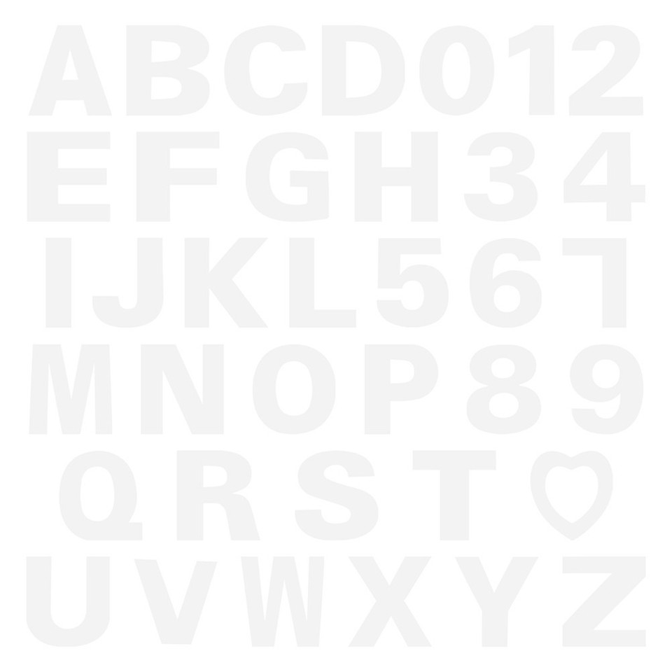 37pcs Alphabet Cake Stencils Number Stencils Cake Templates Heart Molds ...