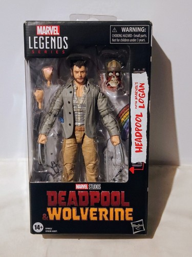 Marvel Legends Deadpool vs Wolverine Movie Headpool & Logan 6" Figure ...