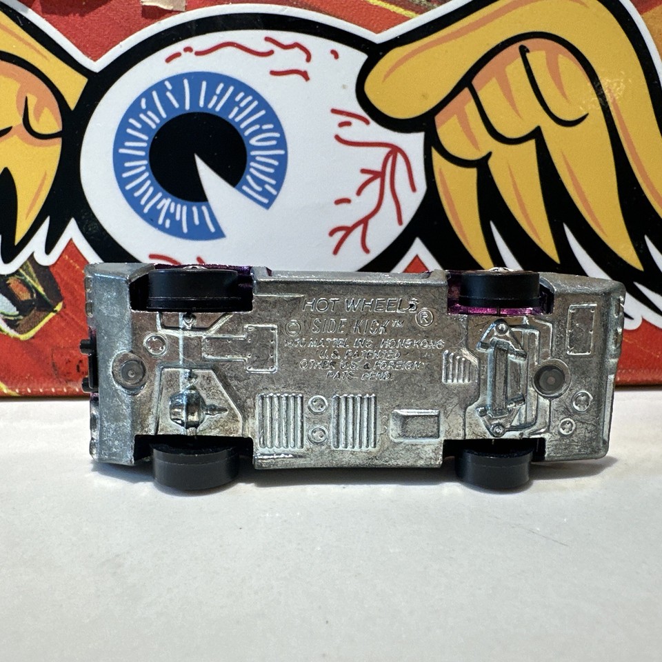 TOUGH! 1972 HOT WHEELS REDLINE Magenta Sidekick Near Mint Beauty Side ...