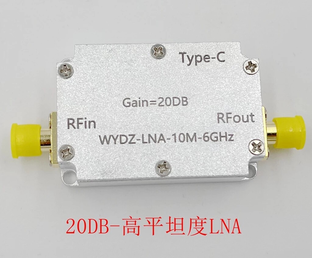 10M-6GHz Low Noise Amplifier Gain 20DB LNA RF Signal Driving Receiver ...