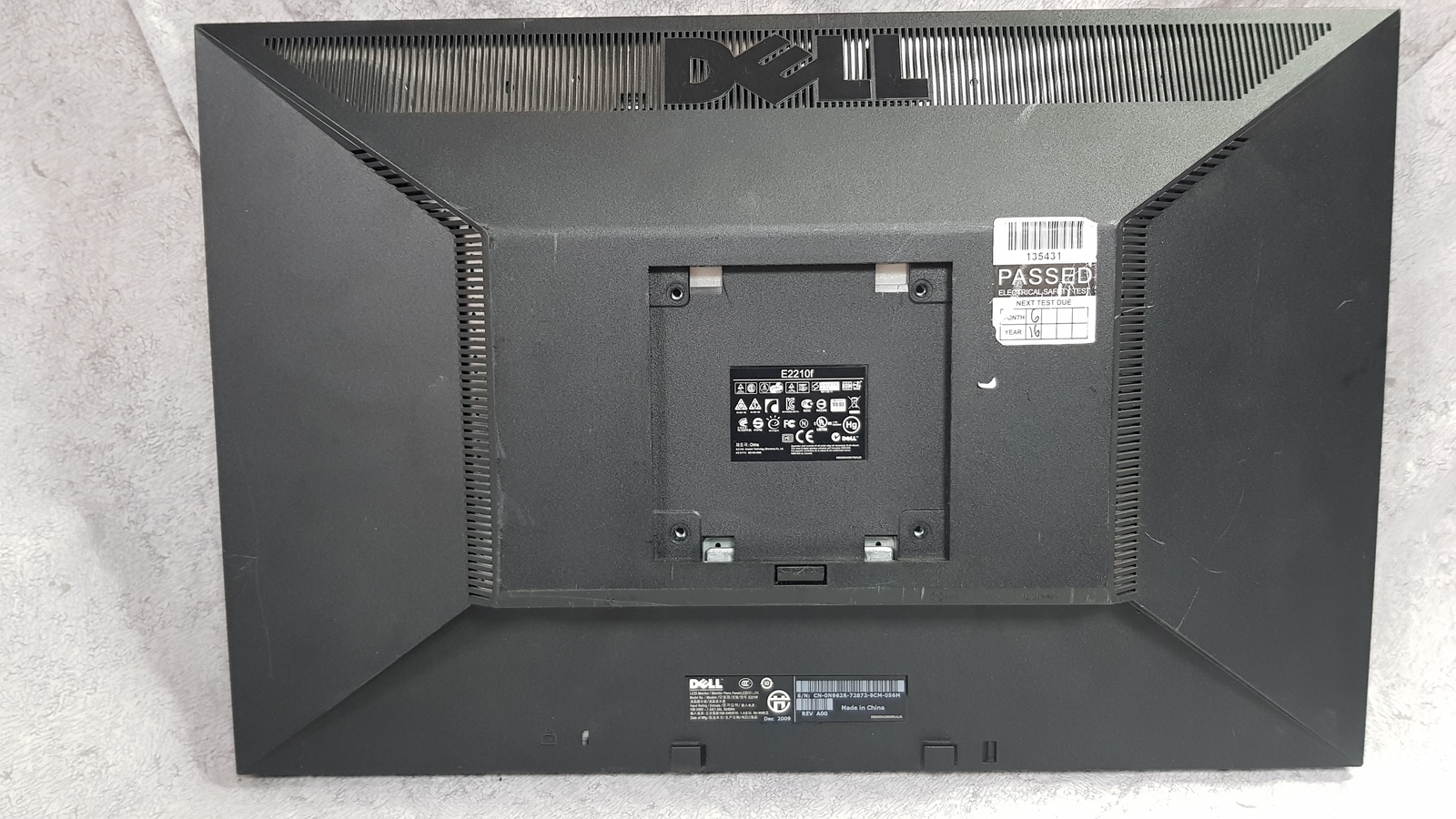 Dell E2210F LCD TFT 22" Widescreen Monitor VGA DVI Cables and 60d for ...