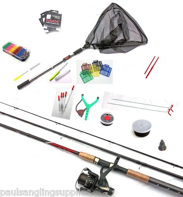 Shakespeare Float Fishing Set Kit Rod Reel Hook Floats Rest Catapult ...