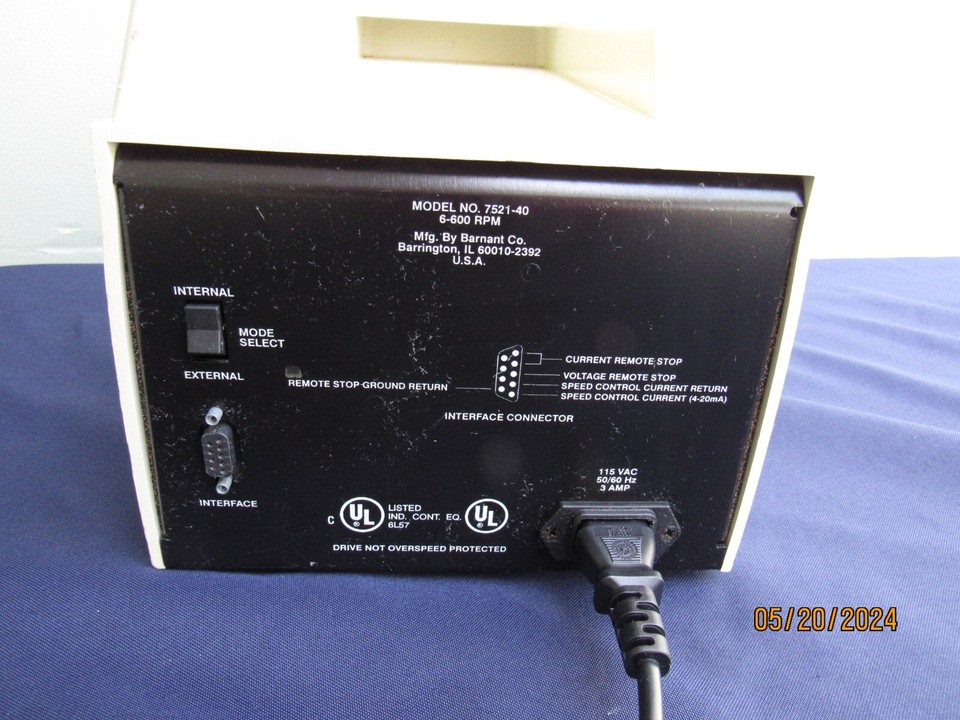 Cole Parmer Masterflex Console Drive Pump 77521-50 w/ 77201-62 Easy ...