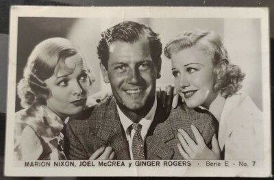 Chile Tobacco Card E-07 Marion Nixon - Joel McCrea - Ginger Rogers | eBay