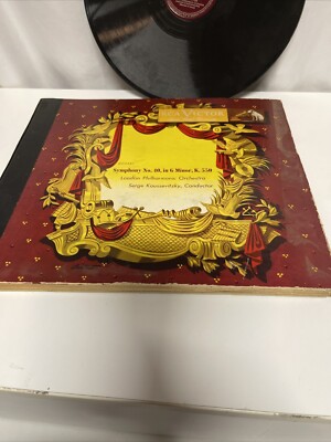 Mozart Symphony No 40g Minor K550 3 Record Set 78 Rpm | eBay