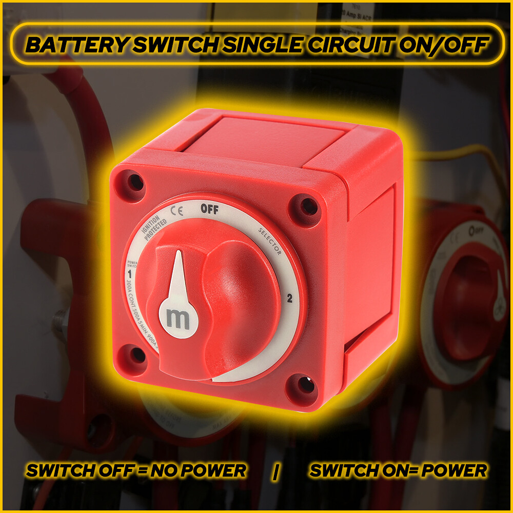600A Dual Battery Selector Switch 4 Position 1-2-Both-Off for Marine ...