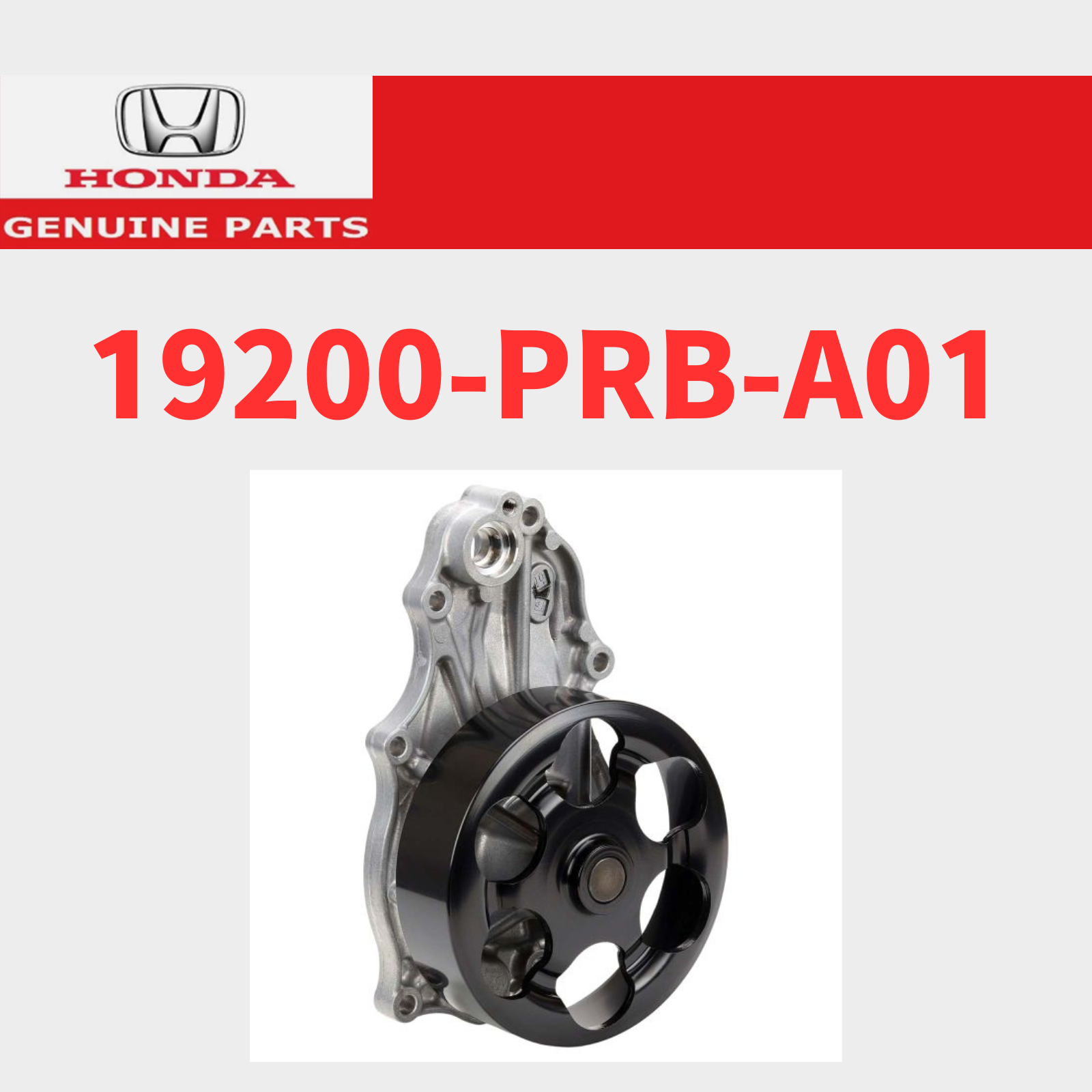 Honda &Acura Water Pump Civic Integra DC5 K20A K20A2 K20Z1 19200-PRB ...