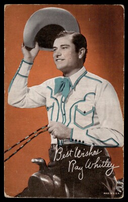 1940s-50s Vintage Western Exhibit Arcade Card #337 Ray Whitley | eBay