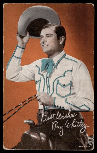 1940s-50s Vintage Western Exhibit Arcade Card #337 Ray Whitley | eBay