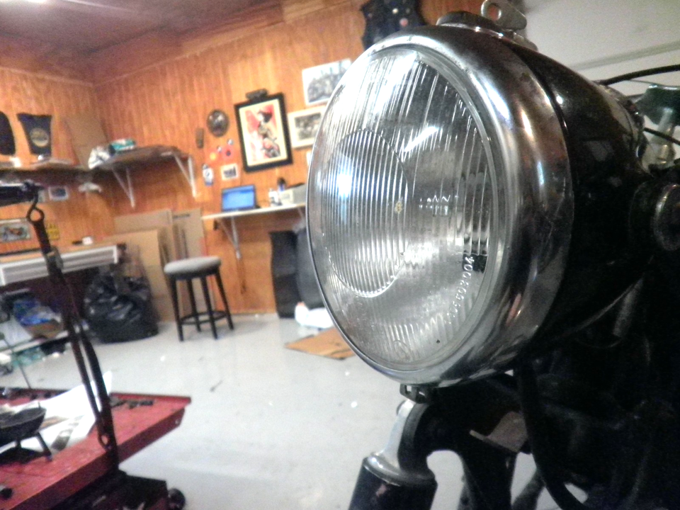 BMW Motorcycle R69S R60/2 R50/2 original Bosch head lamp ring w glass ...