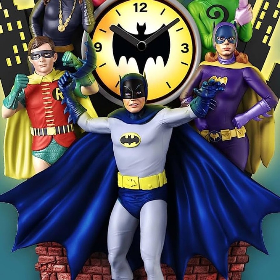 Batman Wall Clock Sculpted Heroes and Villains Including Batman Robin ...