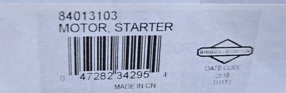 Briggs & Stratton OEM 84013103 84008633 84008634 Starter BB Vertical ...
