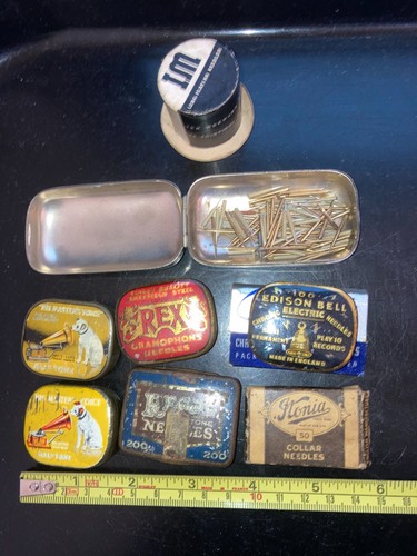 JOB LOTS RARE GRAMOPHONE NEEDLES IM REX HIS MASTERS VOICE REGAL EDISON ...