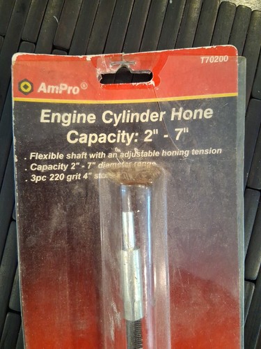 AmPro Engine Cylinder Hone 2"-7" Flexible Shaft 3pc 220 Grit Stones ...