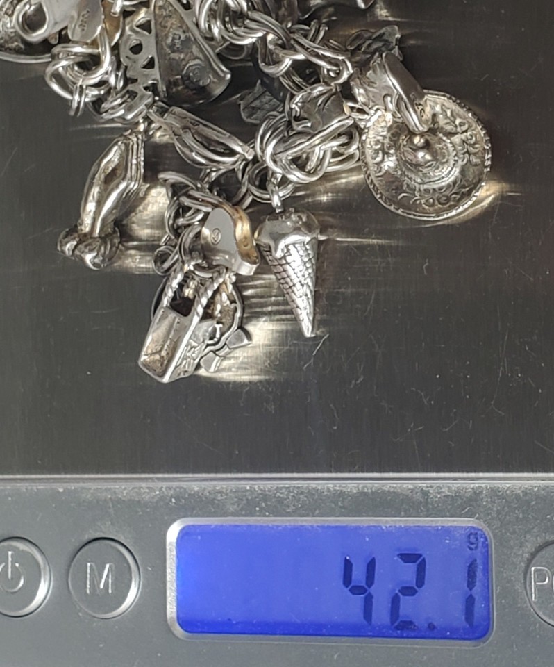 Vtg Sterling Silver Loaded Charm Bracelet Lot | eBay