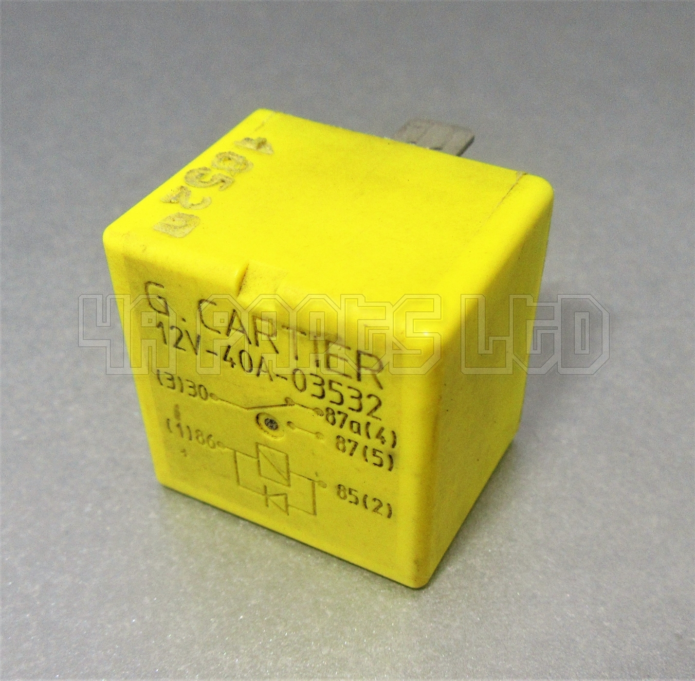 Renault (1997-2008) 5-Pin Changeover Yellow Relay 7700844253 12V 40A ...