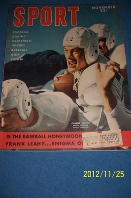 1949 Sport Magazine NORTH CAROLINA Tar Heels UNC Charlie JUSTICE ...