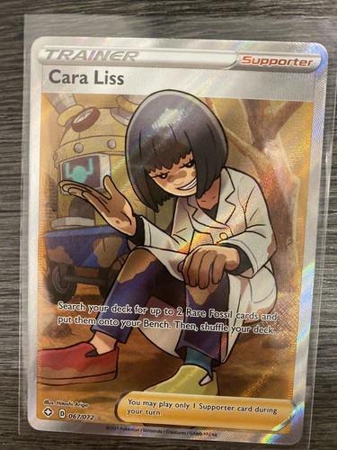 POKEMON CARD TCG SHINING FATES CARA LISS FULL ART ULTRA RARE 067/072 NM ...