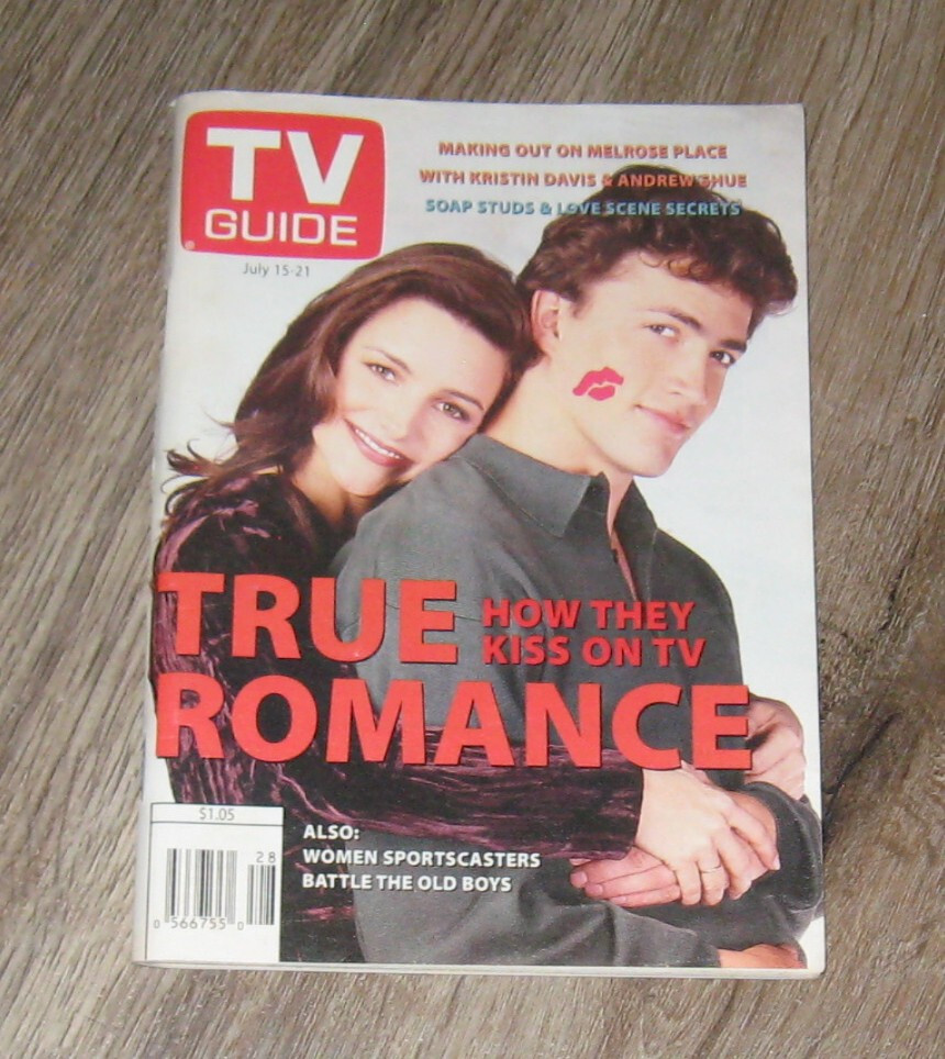 TV Guide 1995 magazine Melrose Place ANDREW SHUE Kristin Davis JILL ...