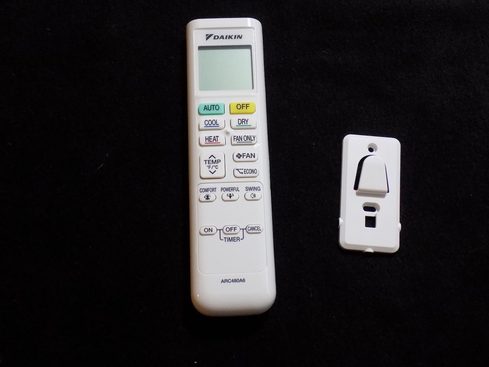 Genuine New Daikin Replacement Wireless Remote Control ARC 480A6 ...