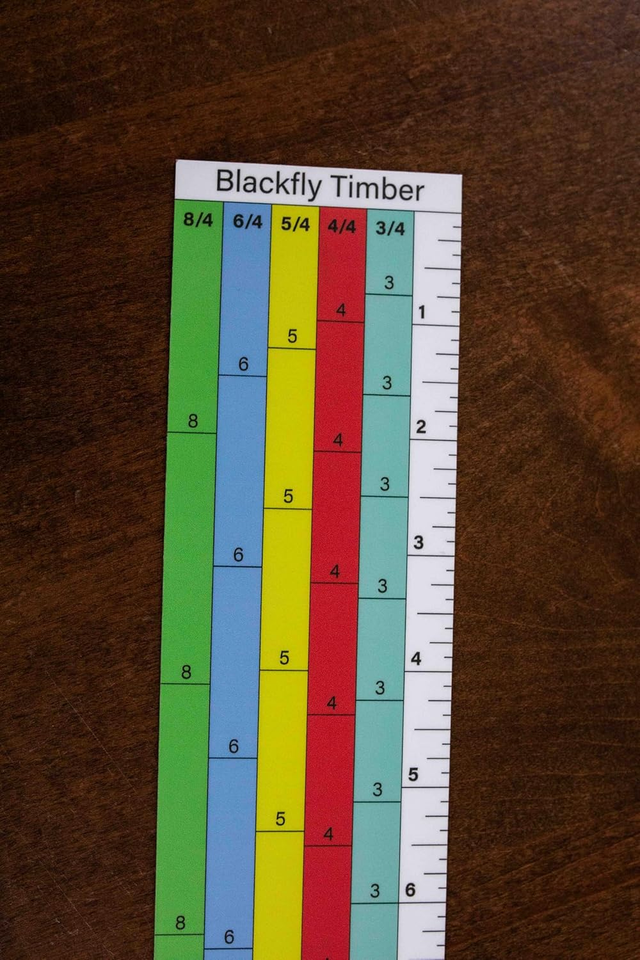 BLACKFLY Timber - Magnetic Sawmill Scale (3/4, 4/4, 5/4, 6/4, 8/4 ...