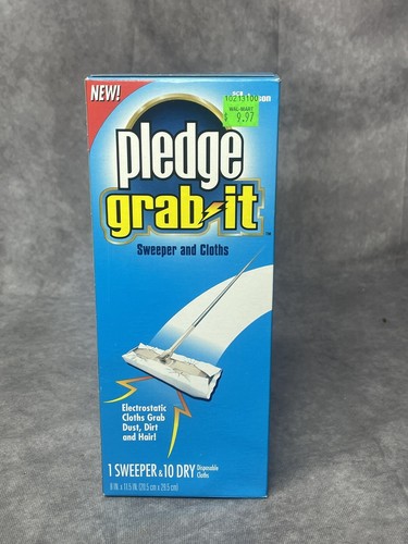 Pledge Grab It Sweeper Dust MOP and 22 Dry Disposable Cloths for sale ...