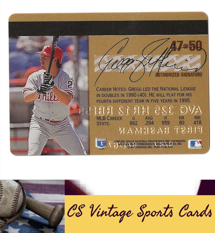 1995 Studio #47 Gregg Jefferies Gold | eBay