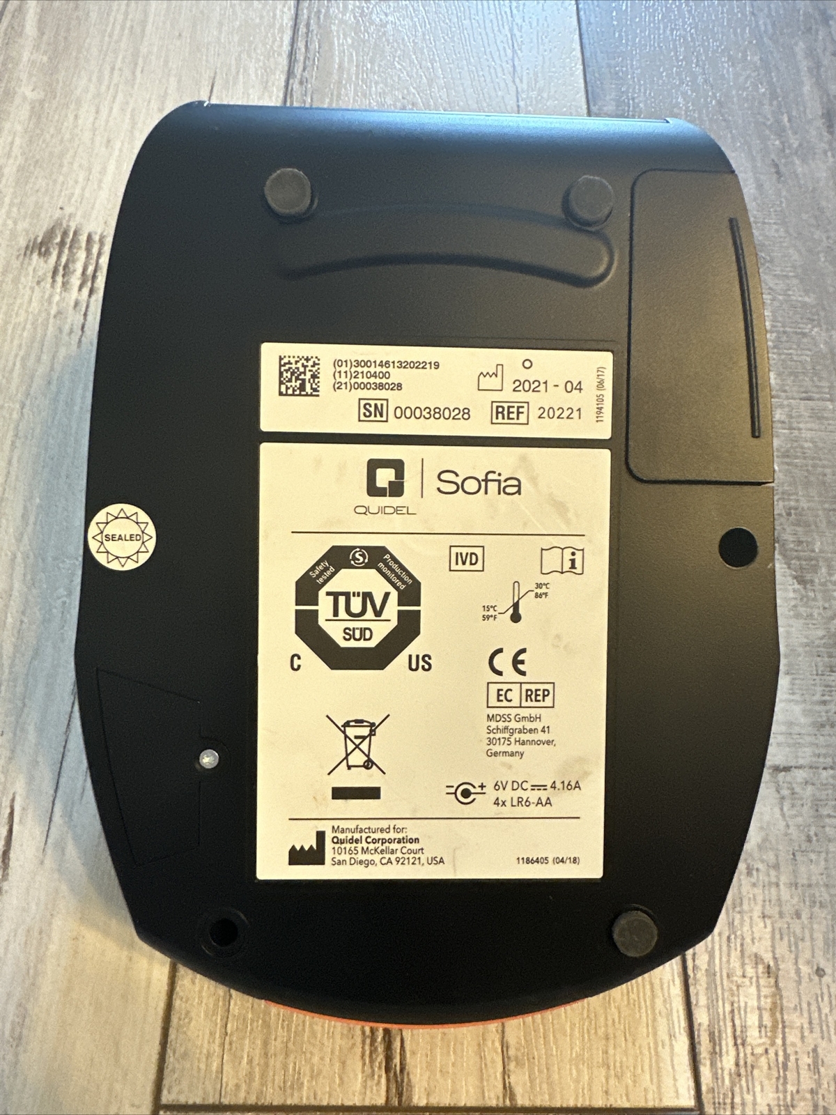 QUIDEL Sofia Analyzer 1178001 Laboratory Fluorescent Immunoassay ...