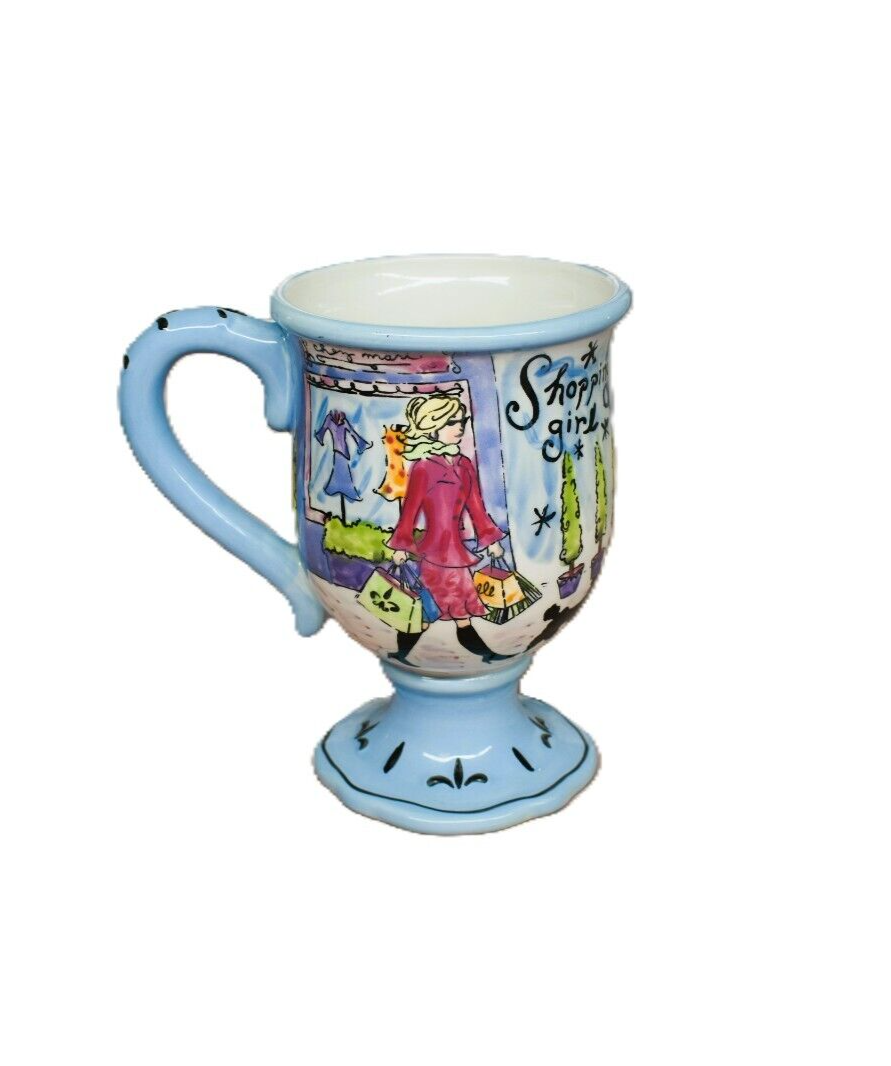 Jennifer Brinley Certified International Pedestal Mug with Shopping ...